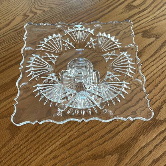 Bombay | Dining | Lead Crystal Footed Plate | Poshmark